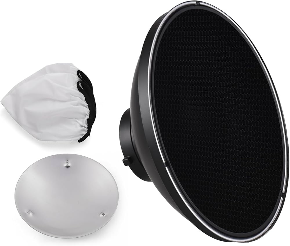 Beauty Dish 45cm Reflector with Honey Comb Grid - Khawaja Photos
