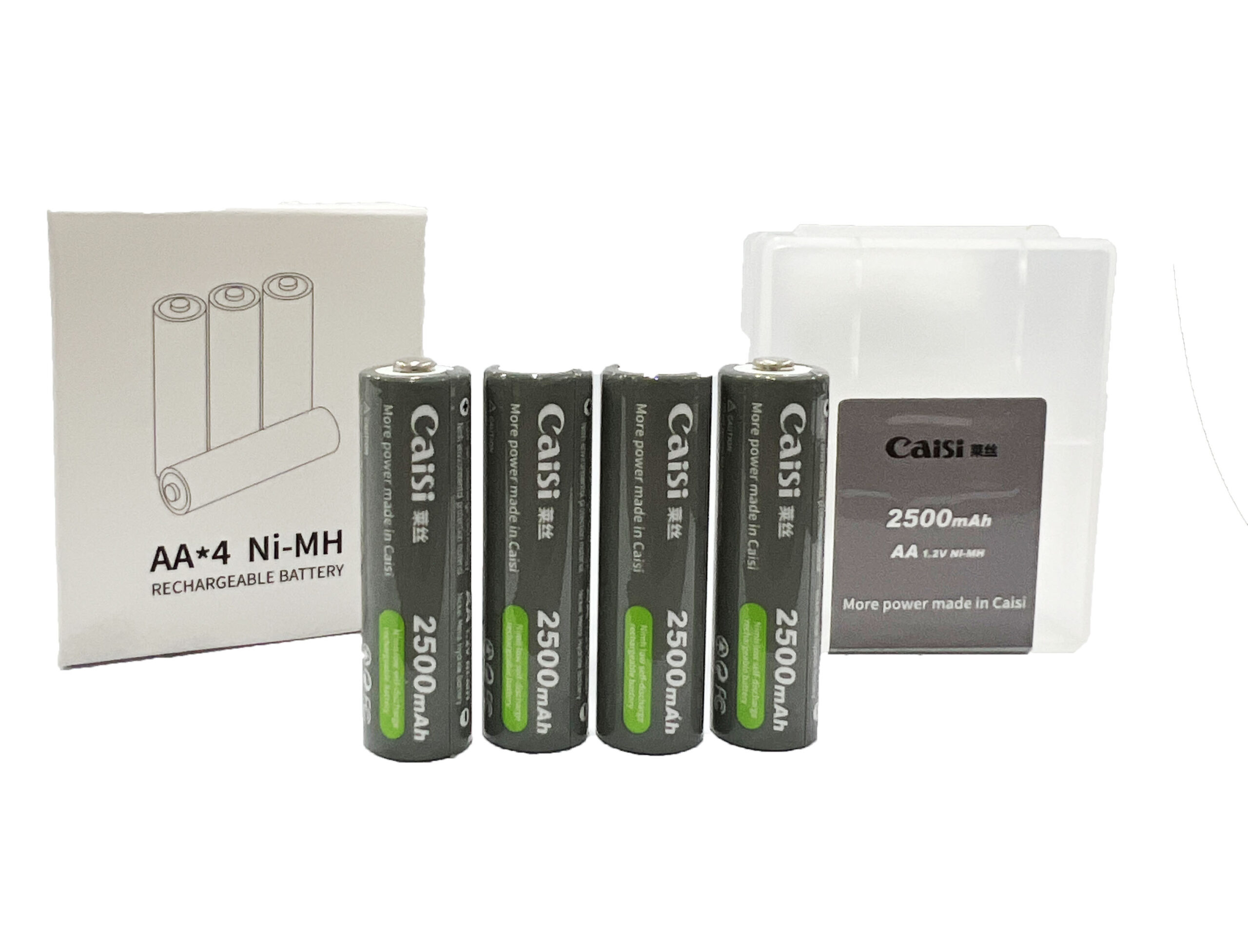 Caisi 4 cell AA 2500 mAh rechargeable Batteries - Khawaja Photos
