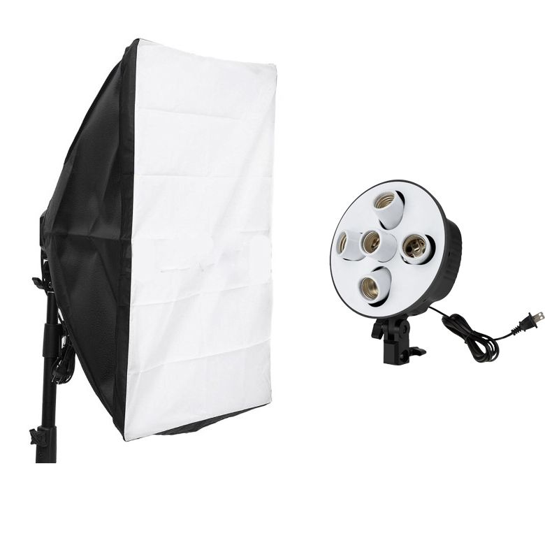 Continues Light TL 5 Bulb Holder with 50*70 Softbox and Light Stand ...